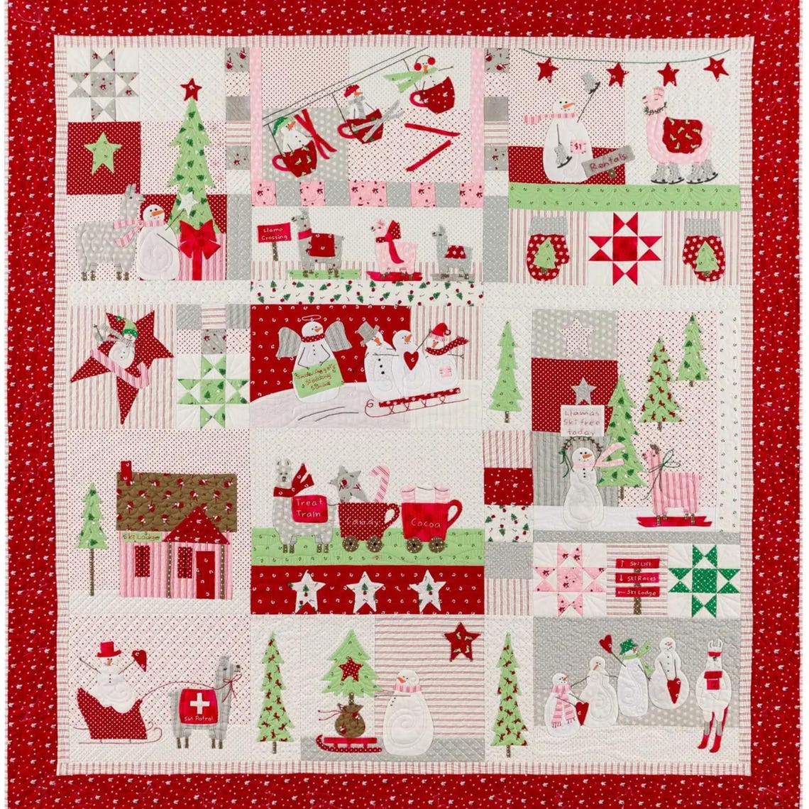 Merry Merry Snow Days BOM Quilt Pattern by Bunny Hill Designs - Etsy