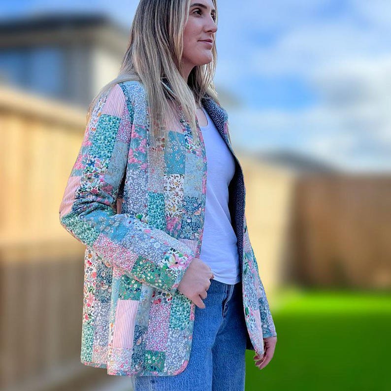 Laura Jacket Pattern by Creative Abundance, Melly & Me DIY Quilted ...