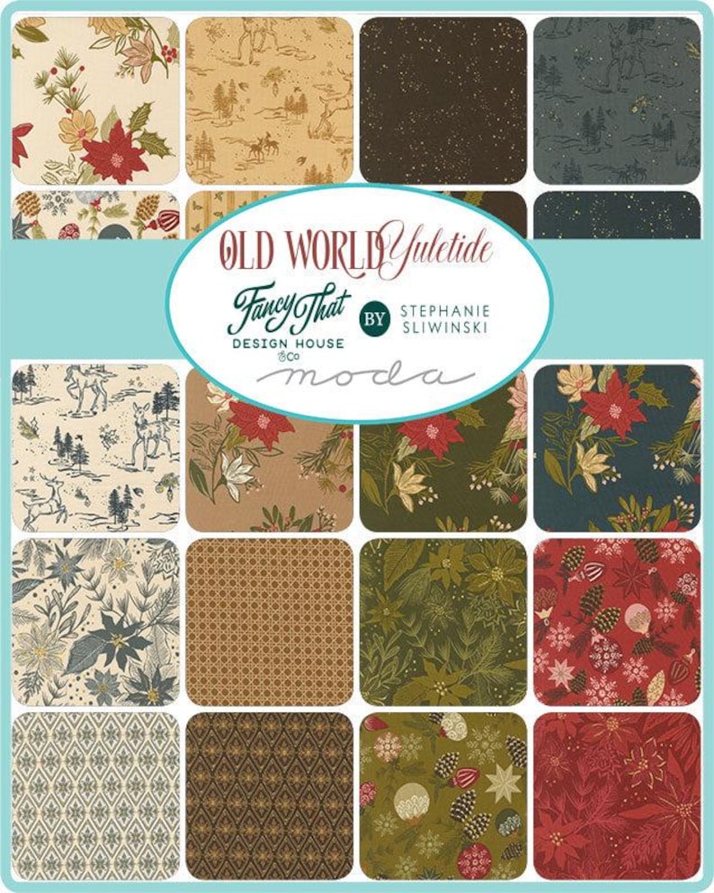 Old World Yuletide Jelly Roll by Fancy That Design House for Moda ...