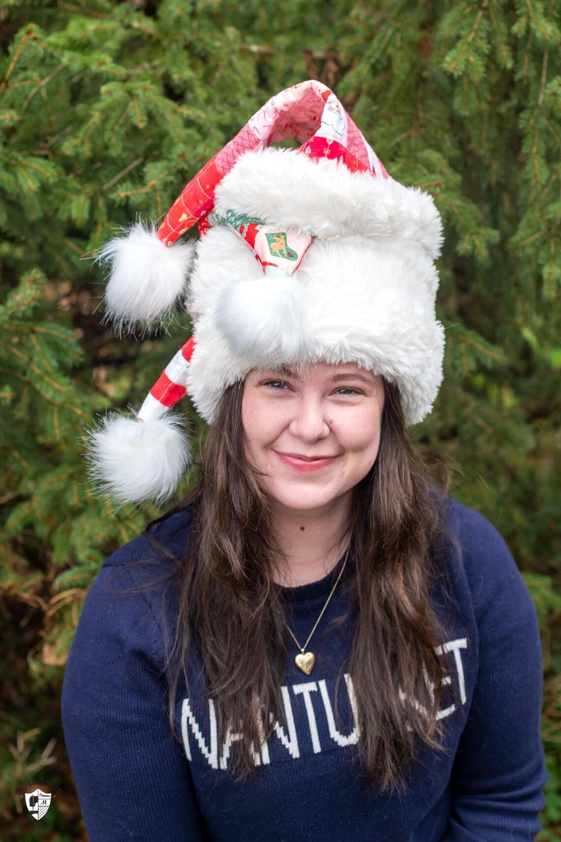 Snowbound Quilted Santa Hat Pattern by Melissa Mortenson, DIY Santa ...