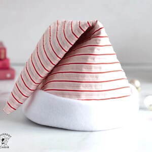 Snowbound Quilted Santa Hat Pattern by Melissa Mortenson, DIY Santa ...
