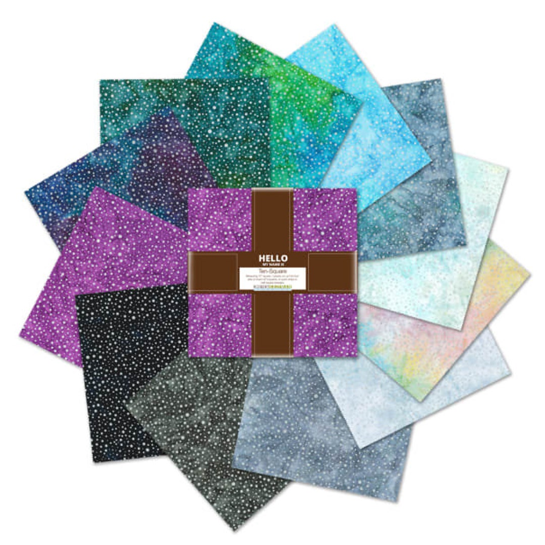Artisan Batiks: Sparkle Silver Ten Inch Squares 42 Pcs by - Etsy