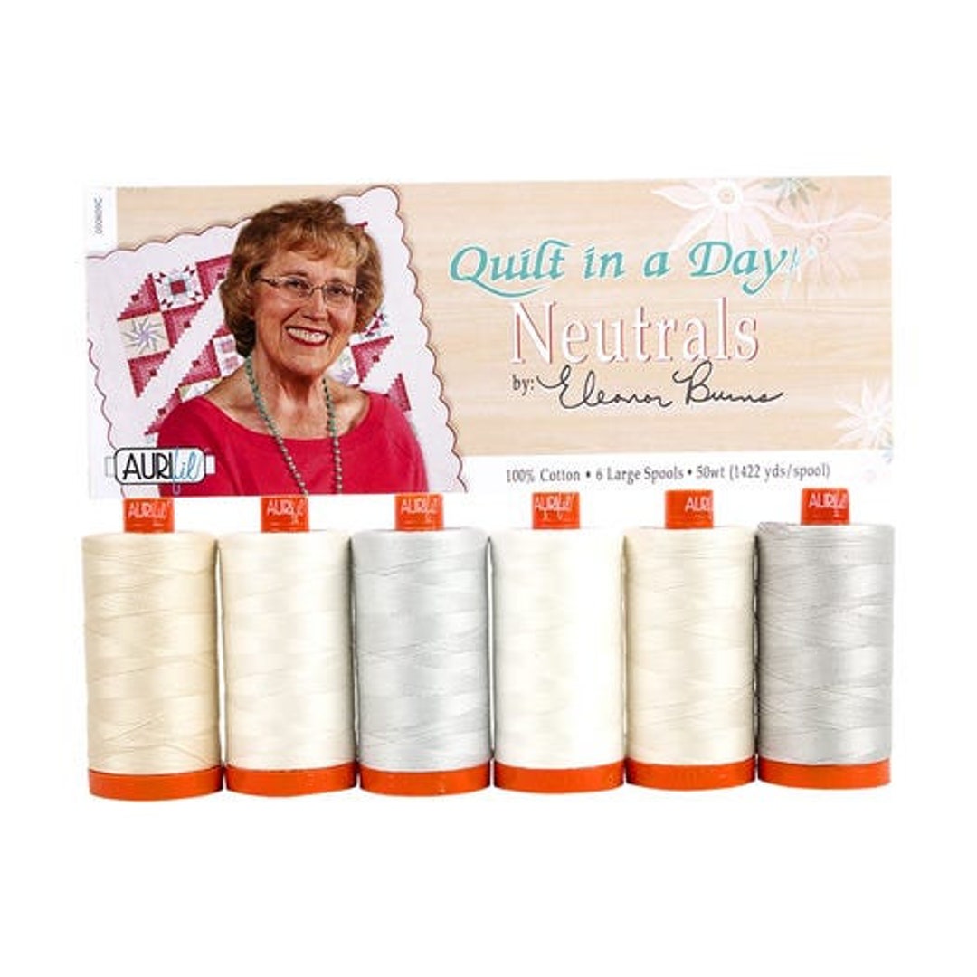 Neutral Thread Collection by Aurifil for Quilt in a Day Neutrals by ...