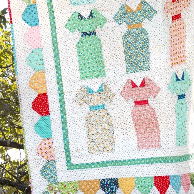 Millie's Dresses Quilt Pattern by Lori Holt It's Sew Emma - Etsy