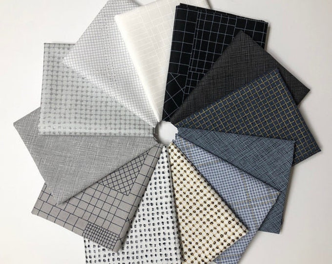 Tilda Cotton Beach Fat Quarters, Beach Shells Blenders Fat Quarter ...