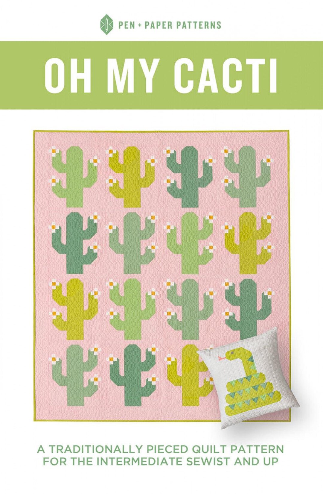 Oh My Cacti Quilt Pattern by Pen & Paper - Traditionally Pieced Quilt ...
