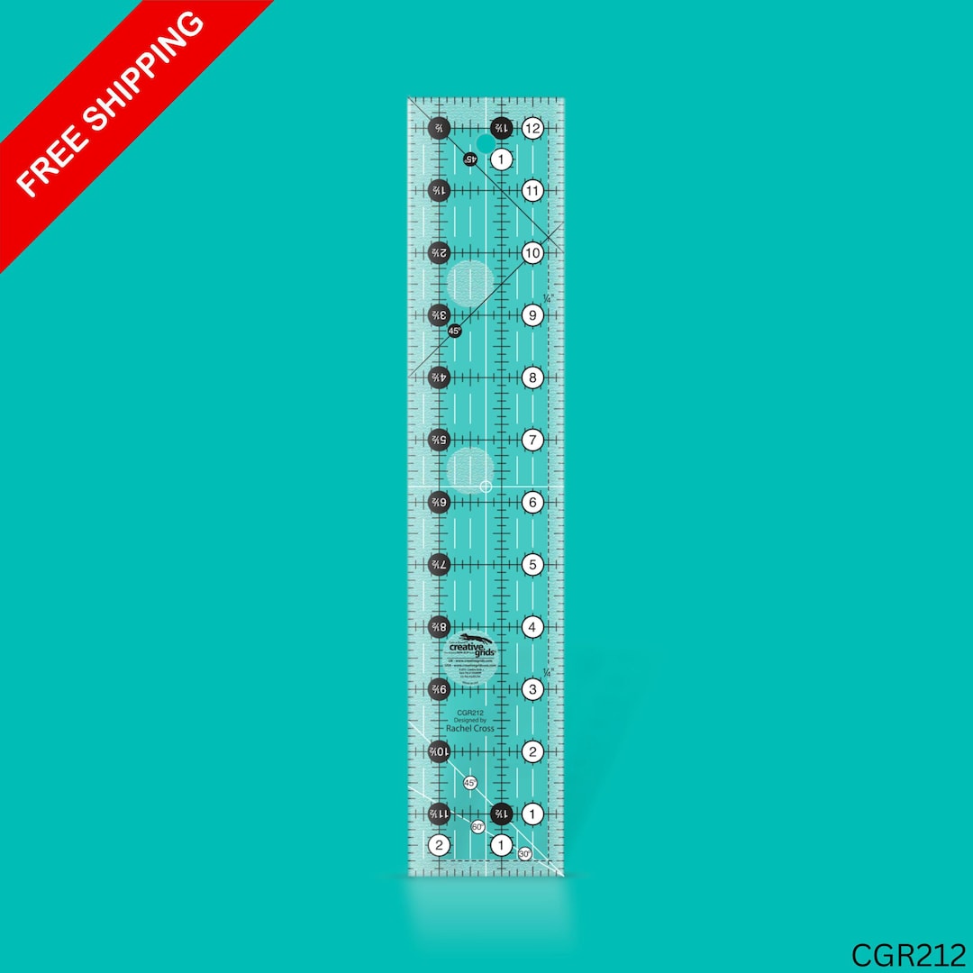 Creative Grids Quilting Ruler 2 1/2in X 12 1/2in CGR212 - Etsy