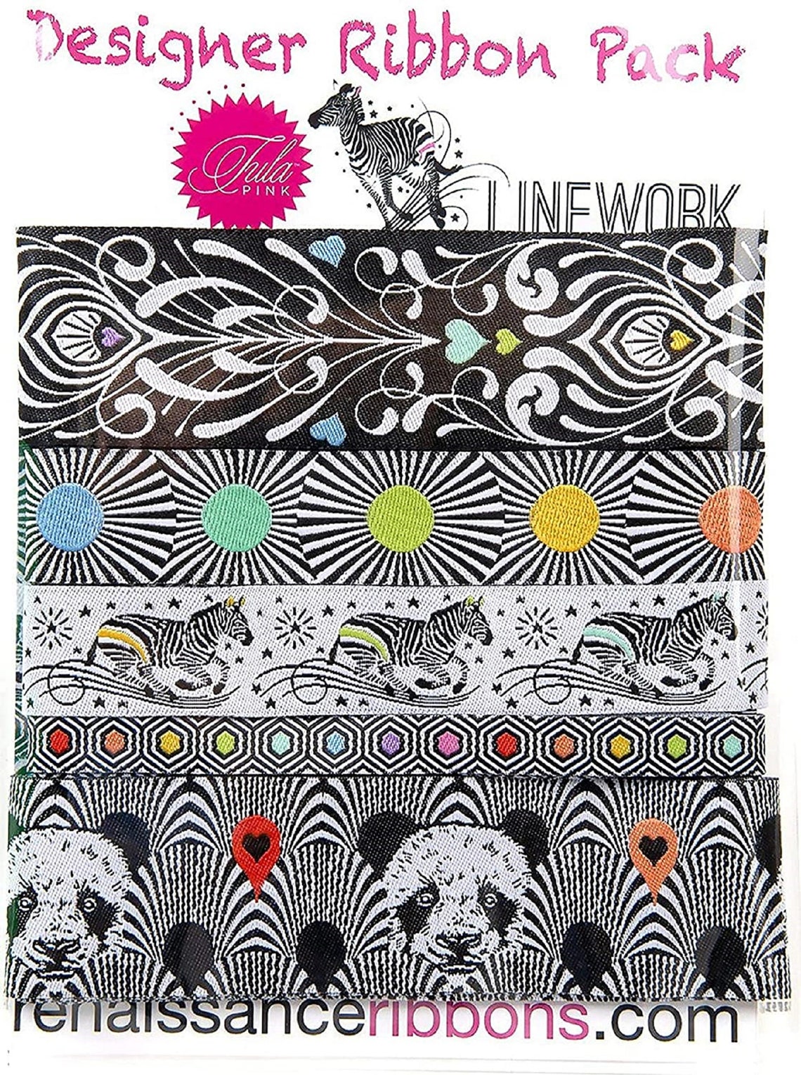 Tula Pink Renaissance Linework Ribbons Designer Pack - Etsy