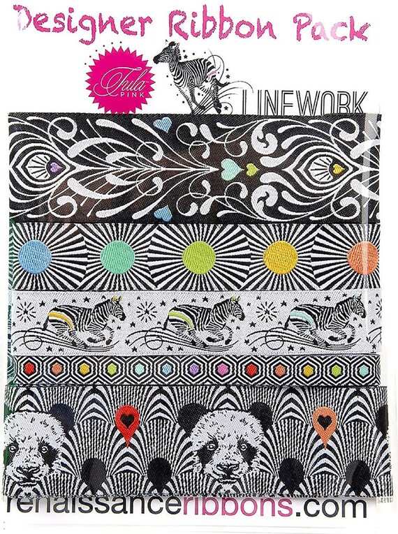 Tula Pink Renaissance Linework Ribbons Designer Pack - Etsy