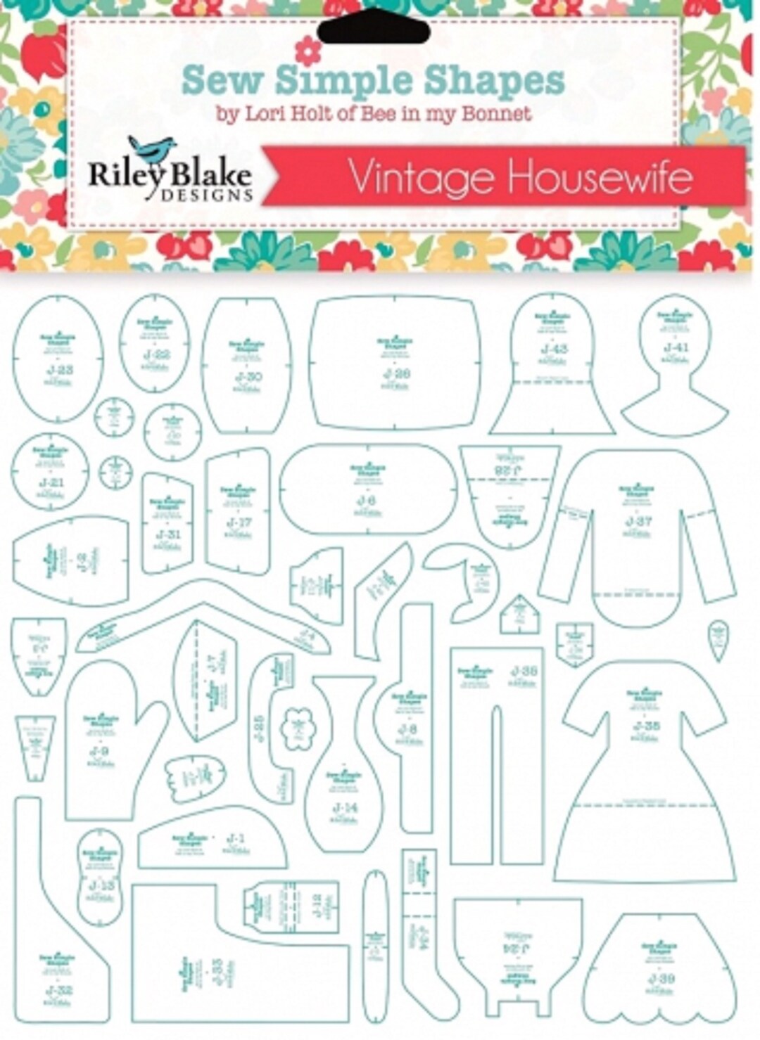 Vintage Housewife Sew Simple Shapes by Lori Holt Are Easy to Use, Make ...