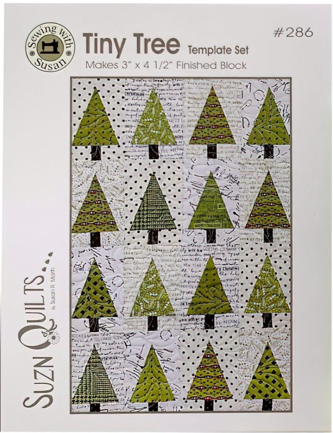Tiny Tree Template Set by Suzn Quilts - Acrylic Template Set to Make ...