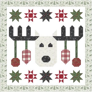 Deerly Loved Quilt Pattern by Coriander Quilts, Christmas Reindeer ...