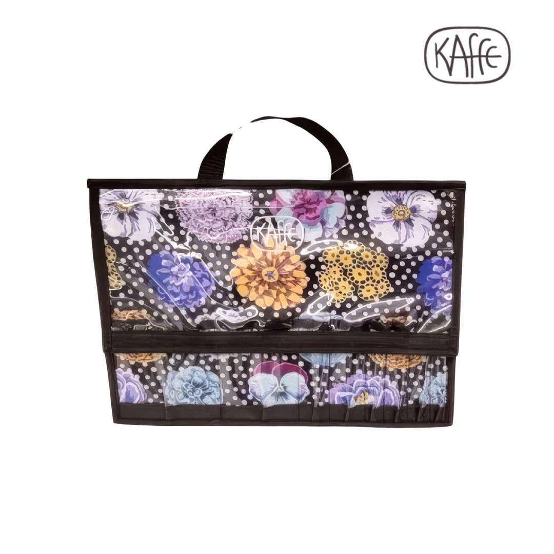 Kaffe Fassett Big Bloom Tutto Tool Organizer, Purple Floral Tutto ...