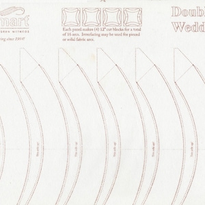 Double Wedding Ring Printed Fusible Interfacing by Quiltsmart - Etsy