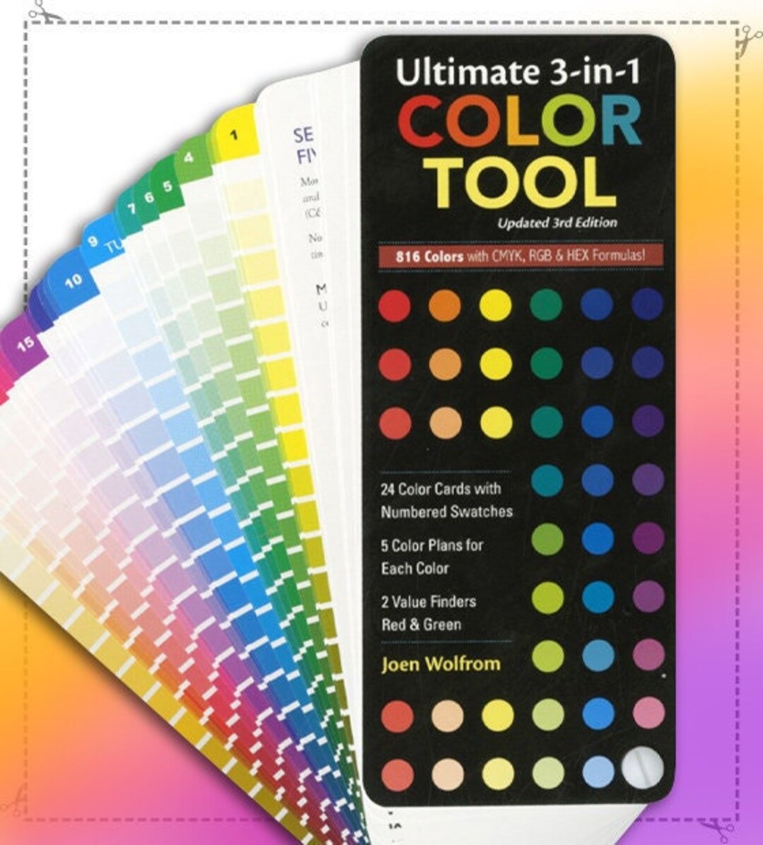 Color Wheels Ultimate 3-in-1 Color Tool 24 Color Cards With - Etsy