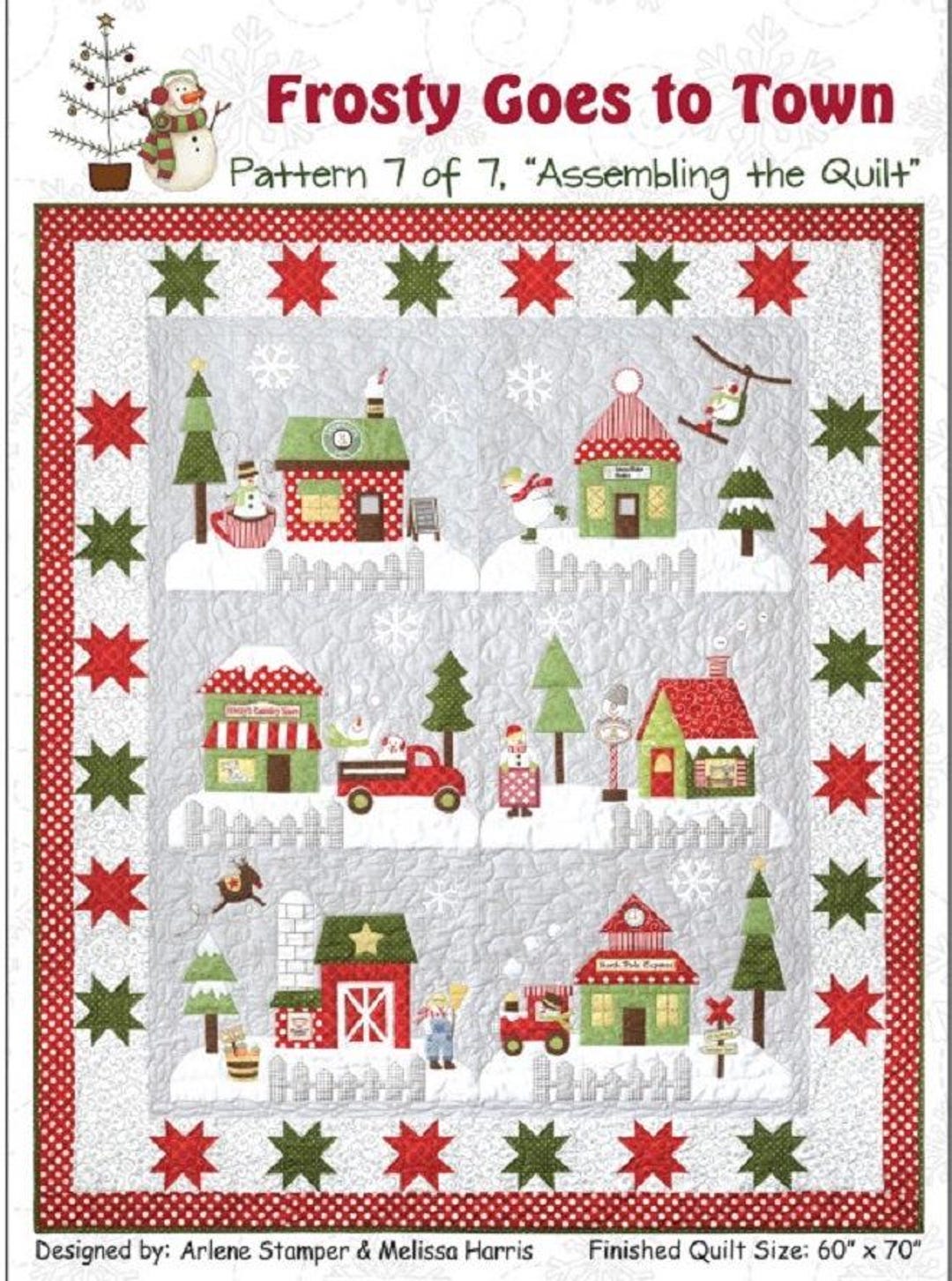 Frosty Goes to Town BOM Quilt Patterns ONLY by the Quilt Company, Easy ...