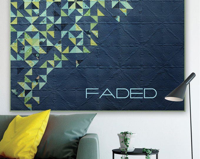 Modern Geometric Quilt, Graphic Rainbow Quilt, Modern Lap Quilt ...