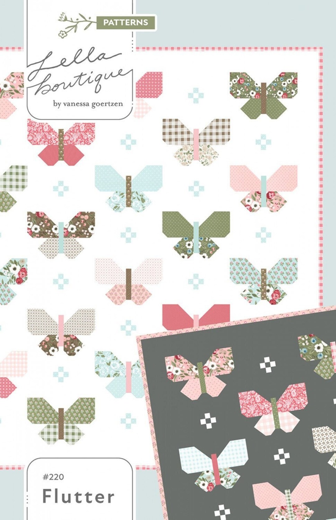 Flutter Quilt Pattern by Lella Boutique - Fat Eighths Butterfly Quilt ...