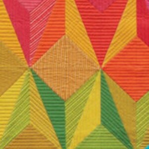 Aura Foundation Paper Piecing Pattern, a Super Colorful Ombre Quilt ...