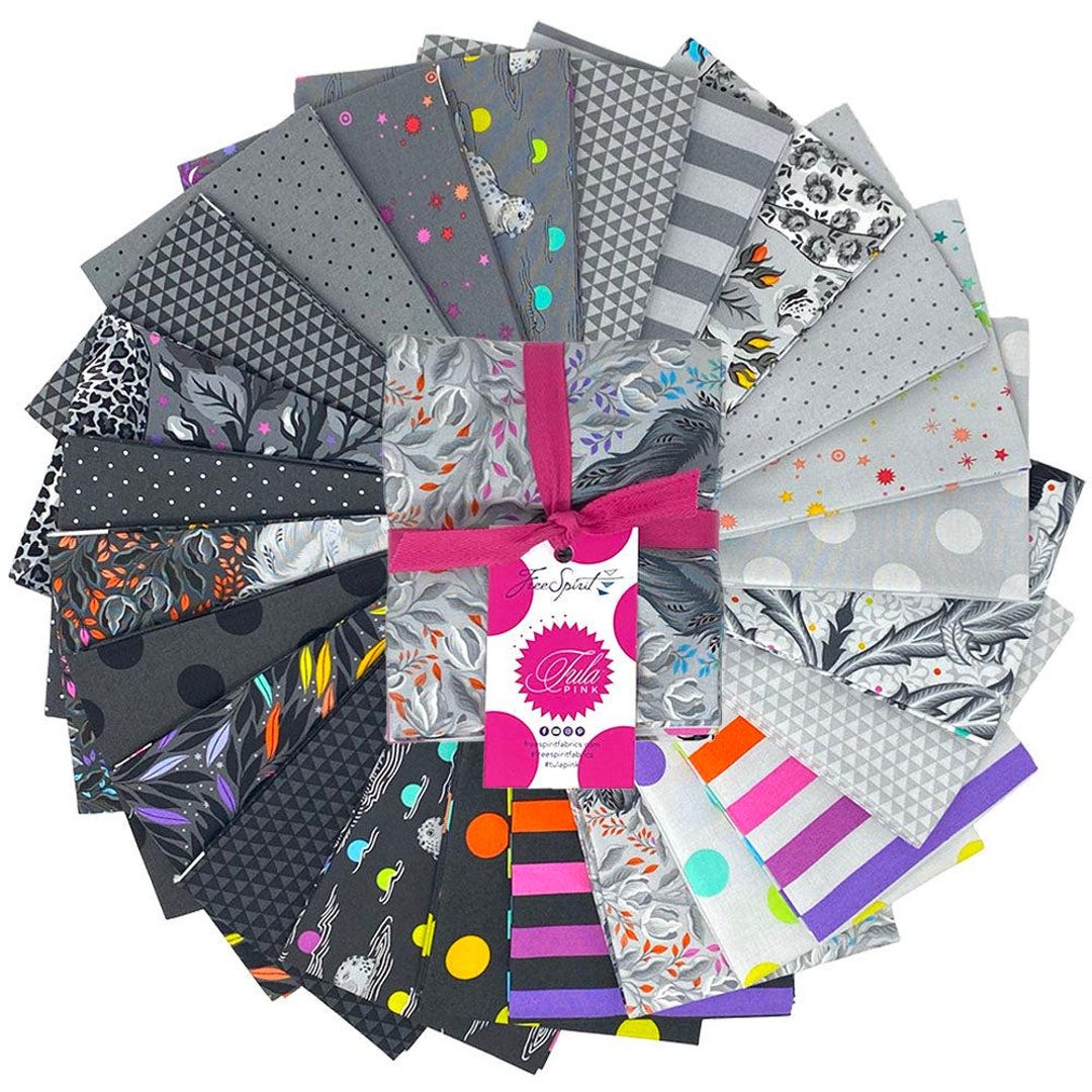 True Colors Graywork Fat Quarter Bundle by Tula Pink for Free Spirit ...