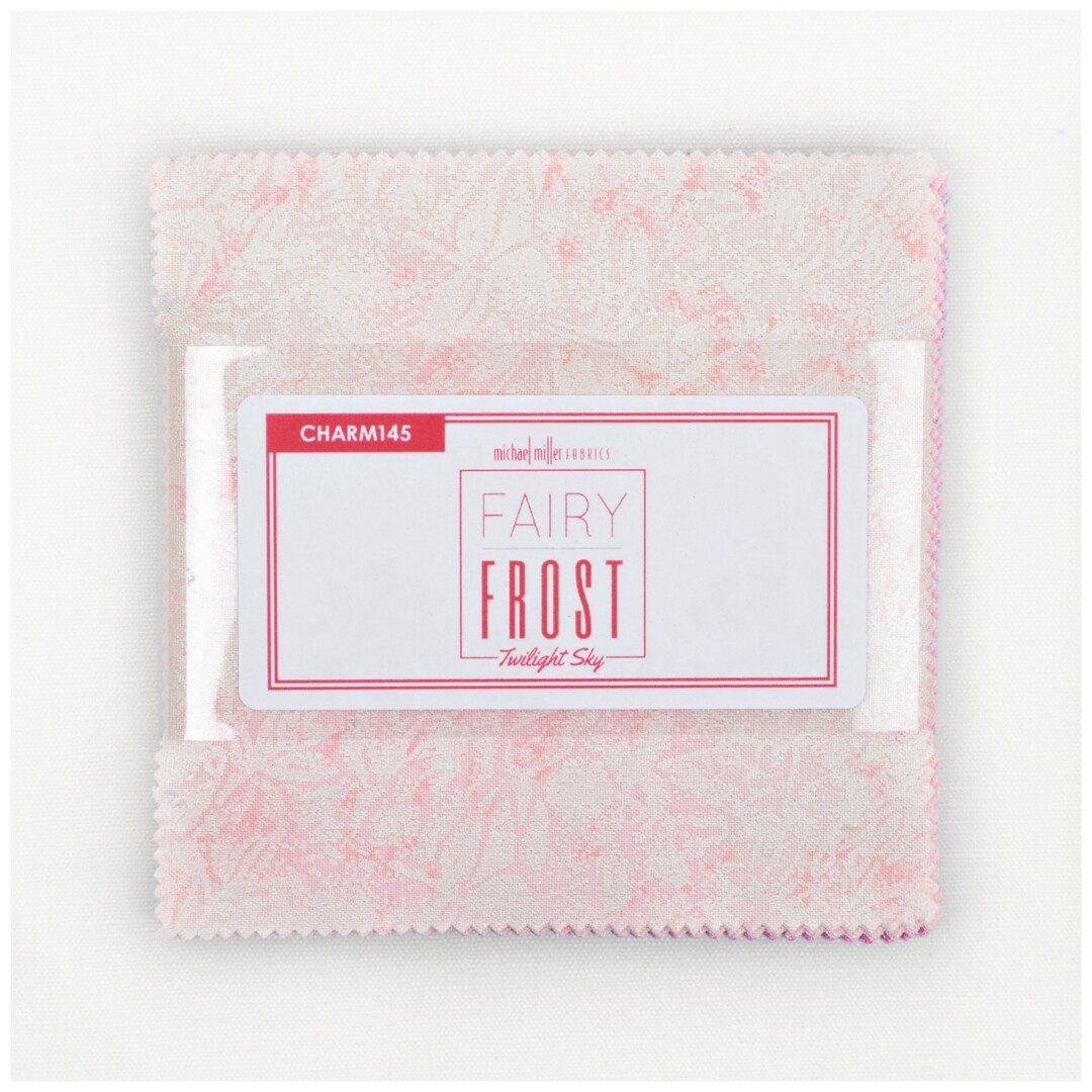 Pink Fairy Frost Shimmery Charm Fabric Squares, Super Cute Five Inch ...