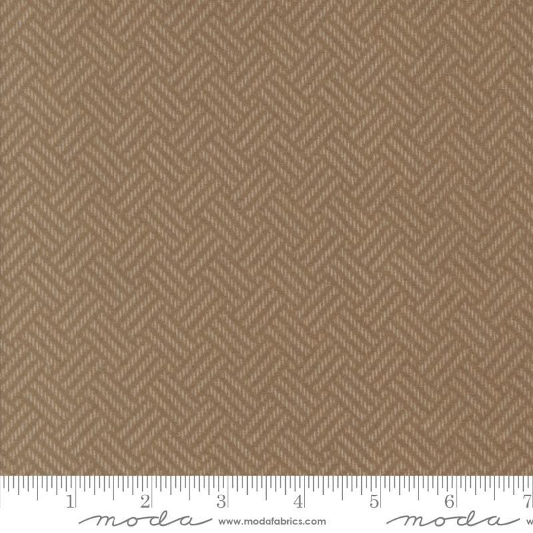 Basket Weave - Teak - MODA - Prairie Gatherings Flannels by Primitive ...