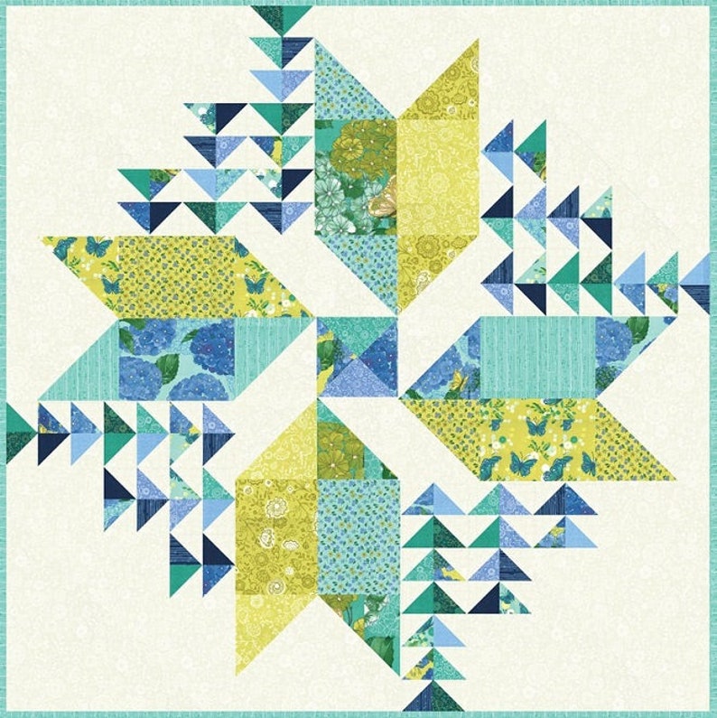 Wind Drifter Quilt Pattern by Robin Pickens Quilt in a Day - Etsy