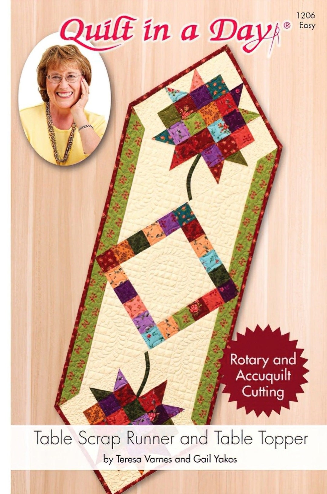 Table Scrap Runner and Table Topper - Eleanor Burns Signature Quilt ...