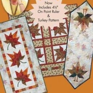 Turkey Table Runner Pattern by Quilt in a Day Autumn Leaves Quilt ...