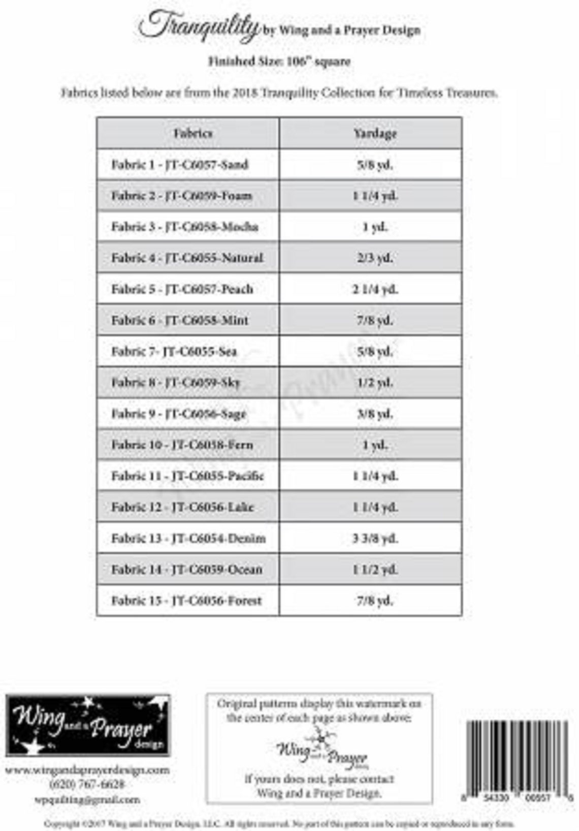 Tranquility Quilt Pattern by Wing and a Prayer Blue Quilts - Etsy