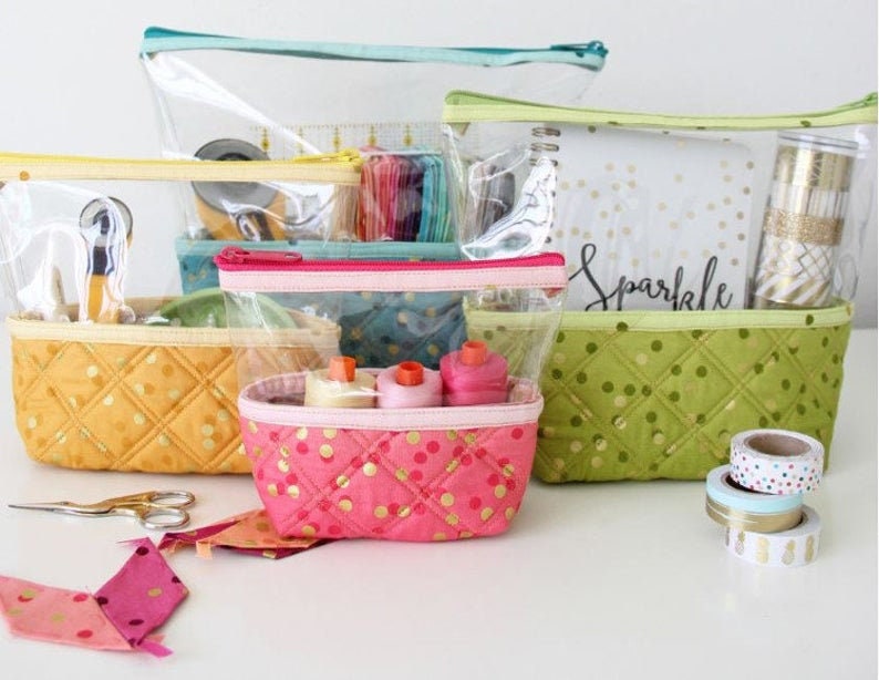 Hello Pouches by Knot and Thread Designs - 4 Sizes Included - Etsy