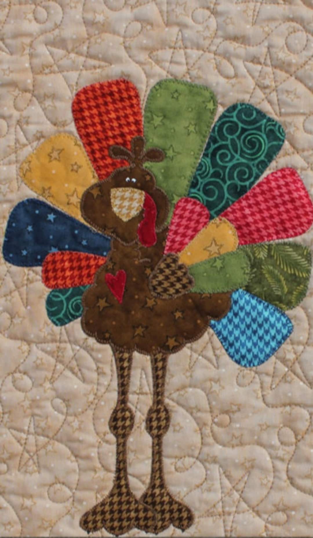 Turkey Precut Fused Applique Kit Only Turkey Included, All Patterns ...