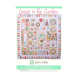 Gossip in the Garden Needle Turn and English Paper Piecing Stitchery ...