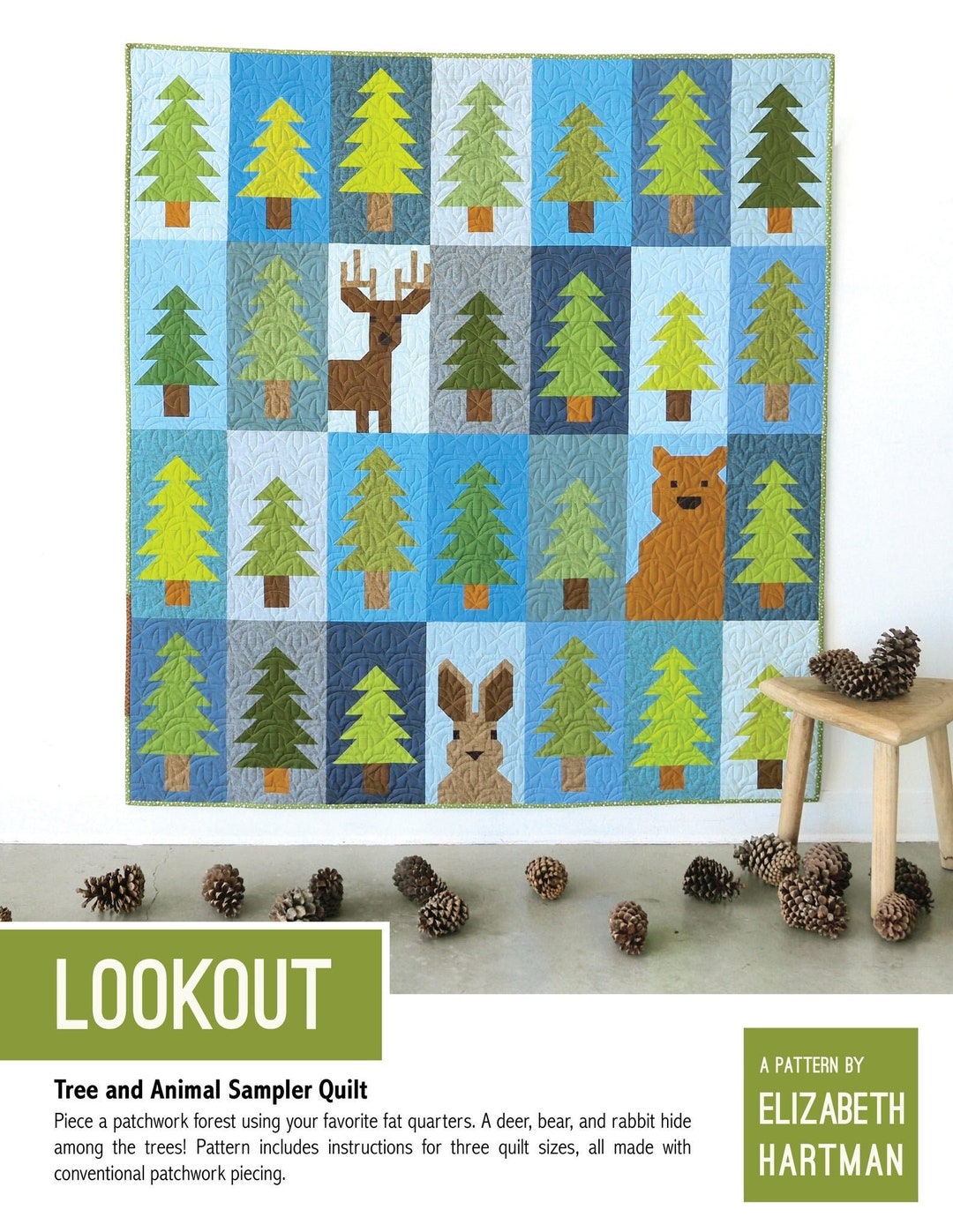Lookout Quilt Pattern by Elizabeth Hartman - Includes 3 Sizes - Etsy