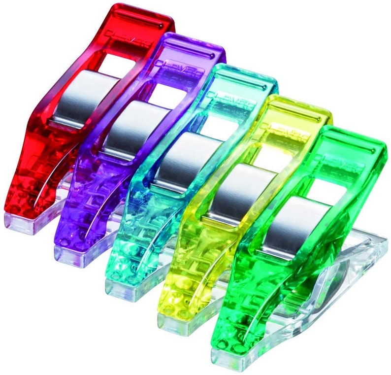 Clover Mini Wonder Clips 50 Pieces Assorted Colors Quilt | Etsy