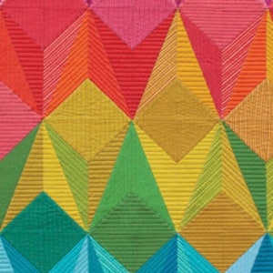 Aura Foundation Paper Piecing Pattern, a Super Colorful Ombre Quilt ...