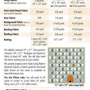 Beehive Quilt Pattern by Elizabeth Hartman Conventional Piecing Patchwork Bee Quilt and Pillow ...