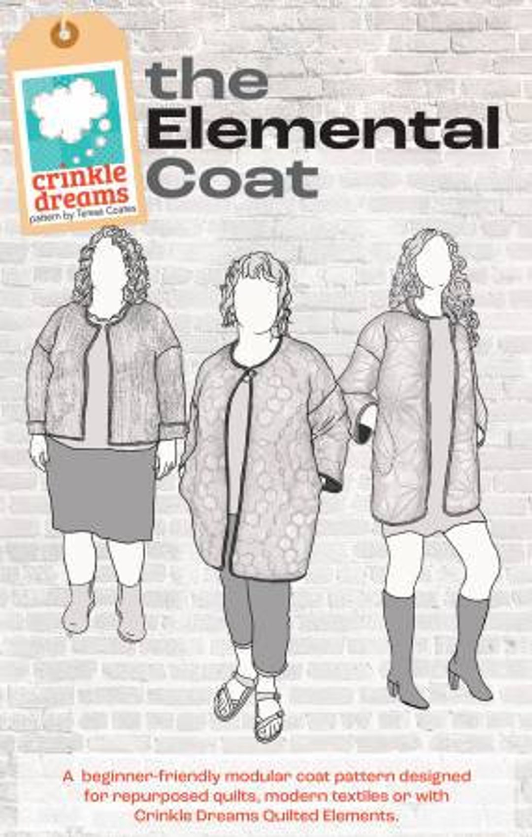 Elemental Coat Sewing Pattern by Crinkle Dreams - Etsy