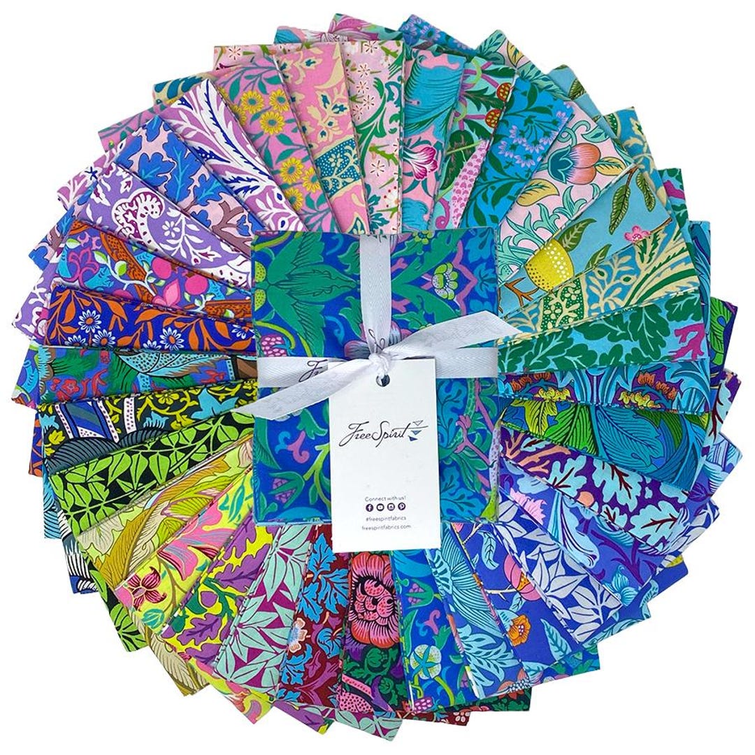 KF X Morris Fat Quarter Bundle for Free Spirit Fabrics 32 Pcs - Morris ...