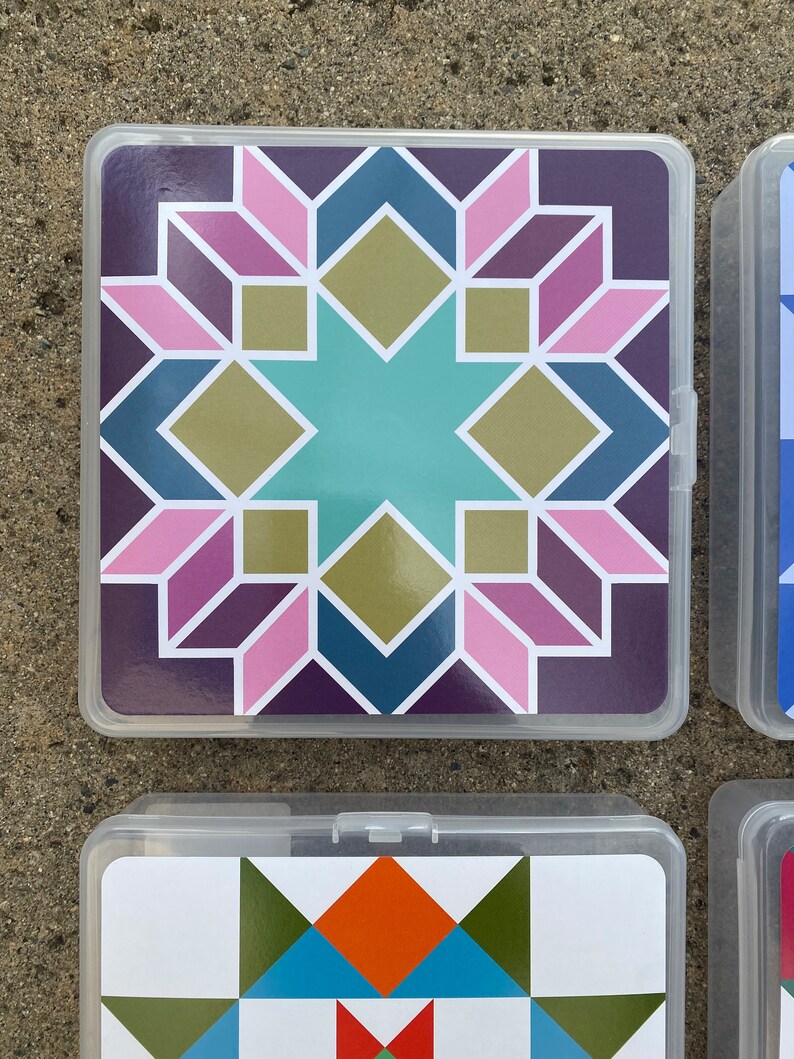 Quilty Storage Block Boxes Clear Keepsake Boxes Great Gift - Etsy