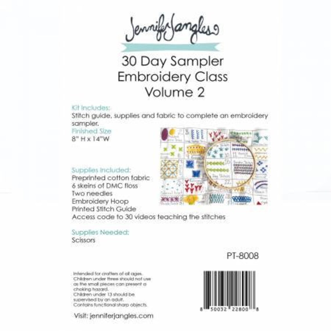 30 Day Sampler Embroidery Class Volume 2 Embroidery Sampler - Etsy