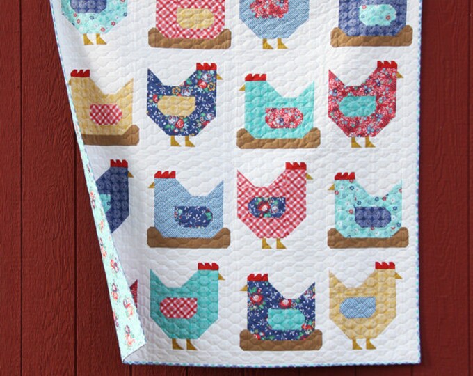 Chickens Quilt Pattern by Cluck Cluck Sew Easy Beginner Quilt - Etsy