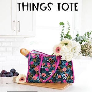 All the Things Tote Pattern by Knot and Thread Designs - Quilted Tote ...