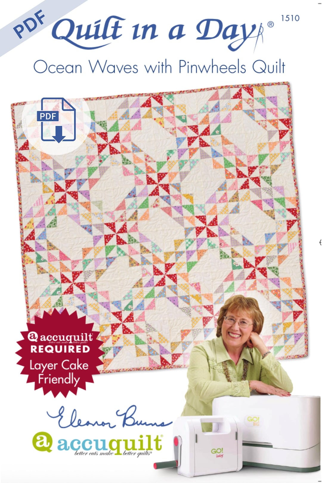 Ocean Waves Digital Download Quilt Pattern - Eleanor Burns Signature ...