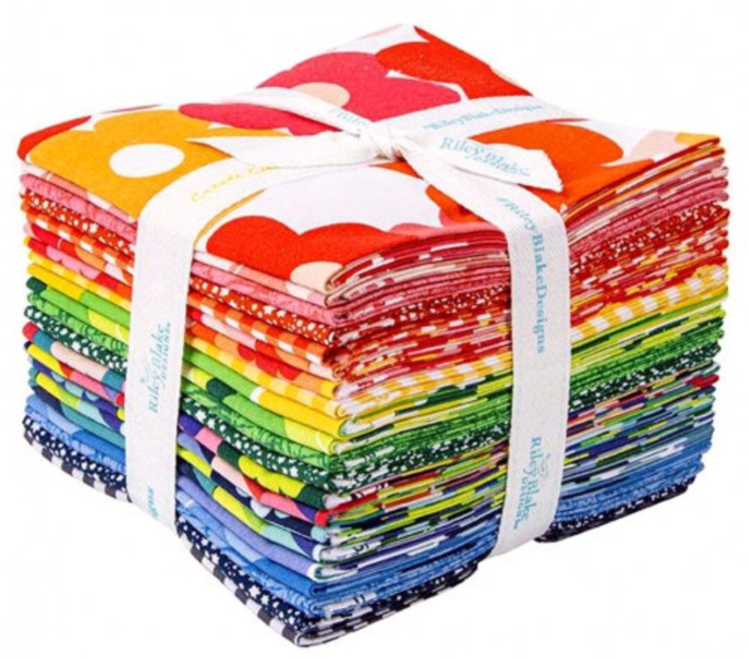 Riley Blake Copacetic Fat Quarter Bundle by Julia Frazier 21 Pcs Bright ...