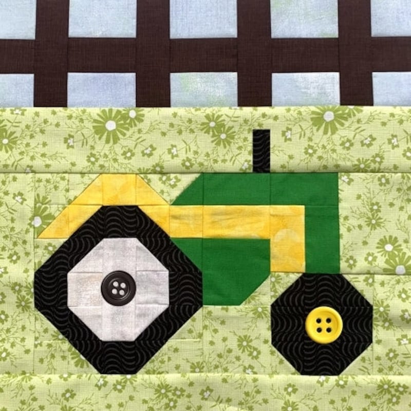 Tractor Quilt Pattern - Etsy