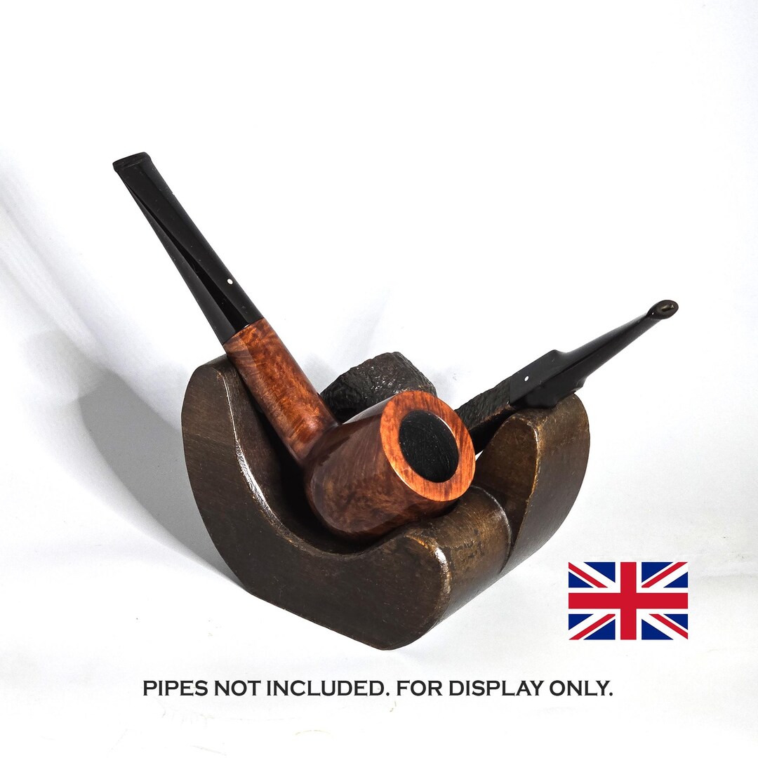 DUNHILL 2 PIPE REST: Well Loved! 50's-60's Made in England Dark Heavy ...