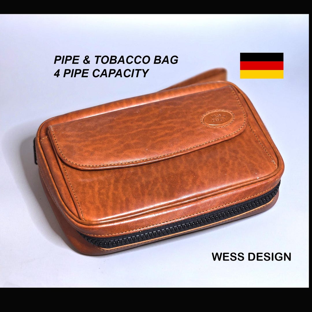 WESS DESIGN (martin Wess) 4 Pipe Zipper Bag: Like New! 80s-90s German ...