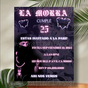 Peso Pluma Birthday digital Invitation - Etsy