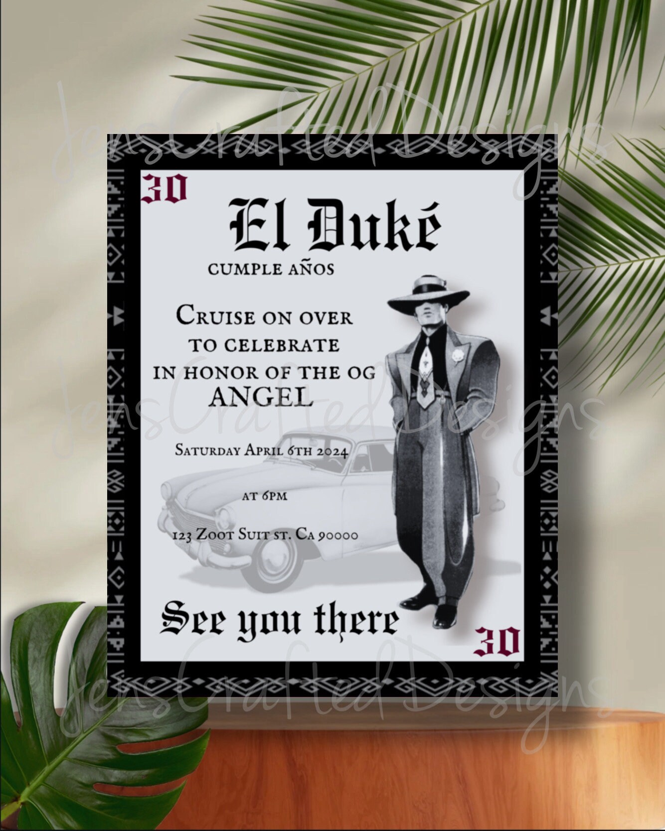 El Dukes Birthday digital Invitation - Etsy